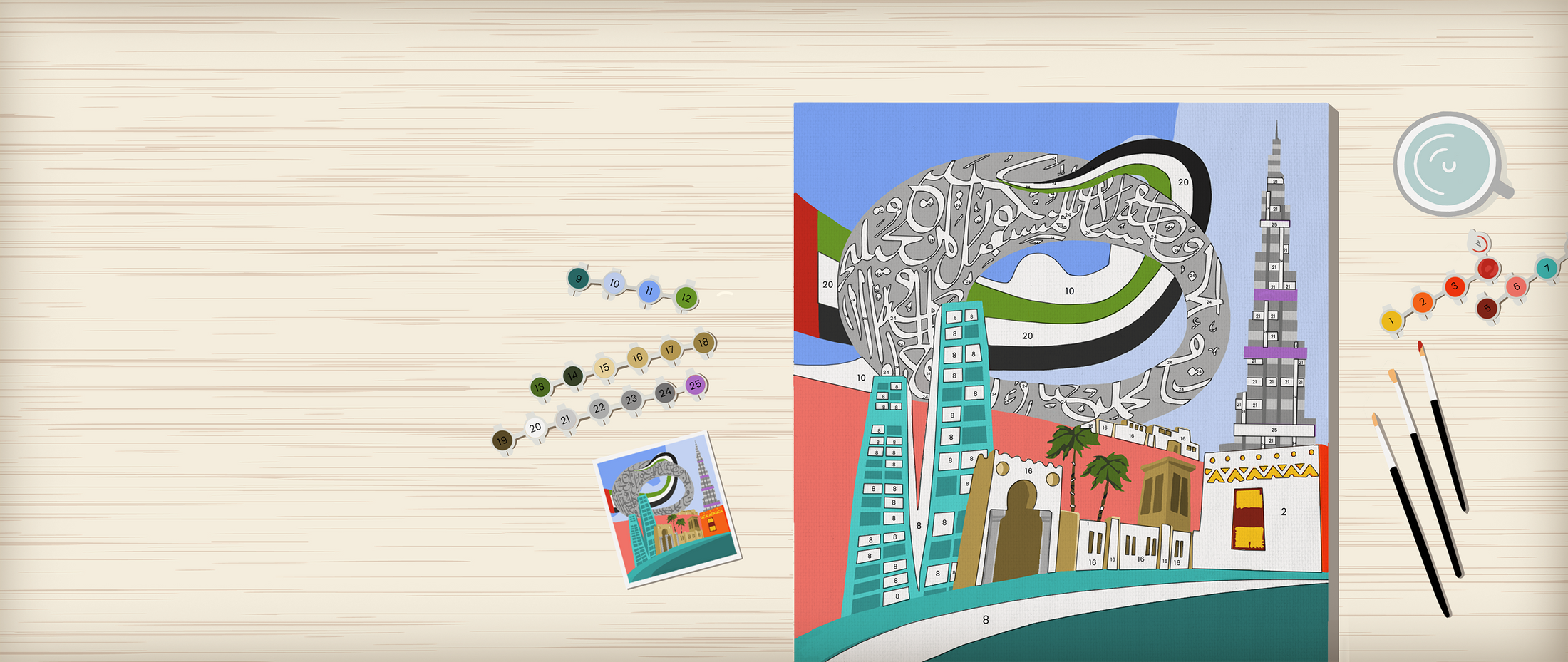 uPaint UAE - High-Quality Paint by Numbers Kits for Adults and Kids